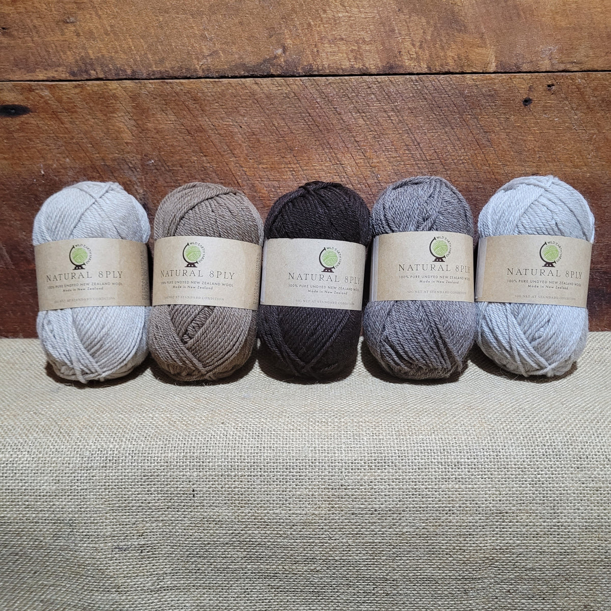 Natural 8ply - Silver - By Wild Earth Yarns – Haunuiwool